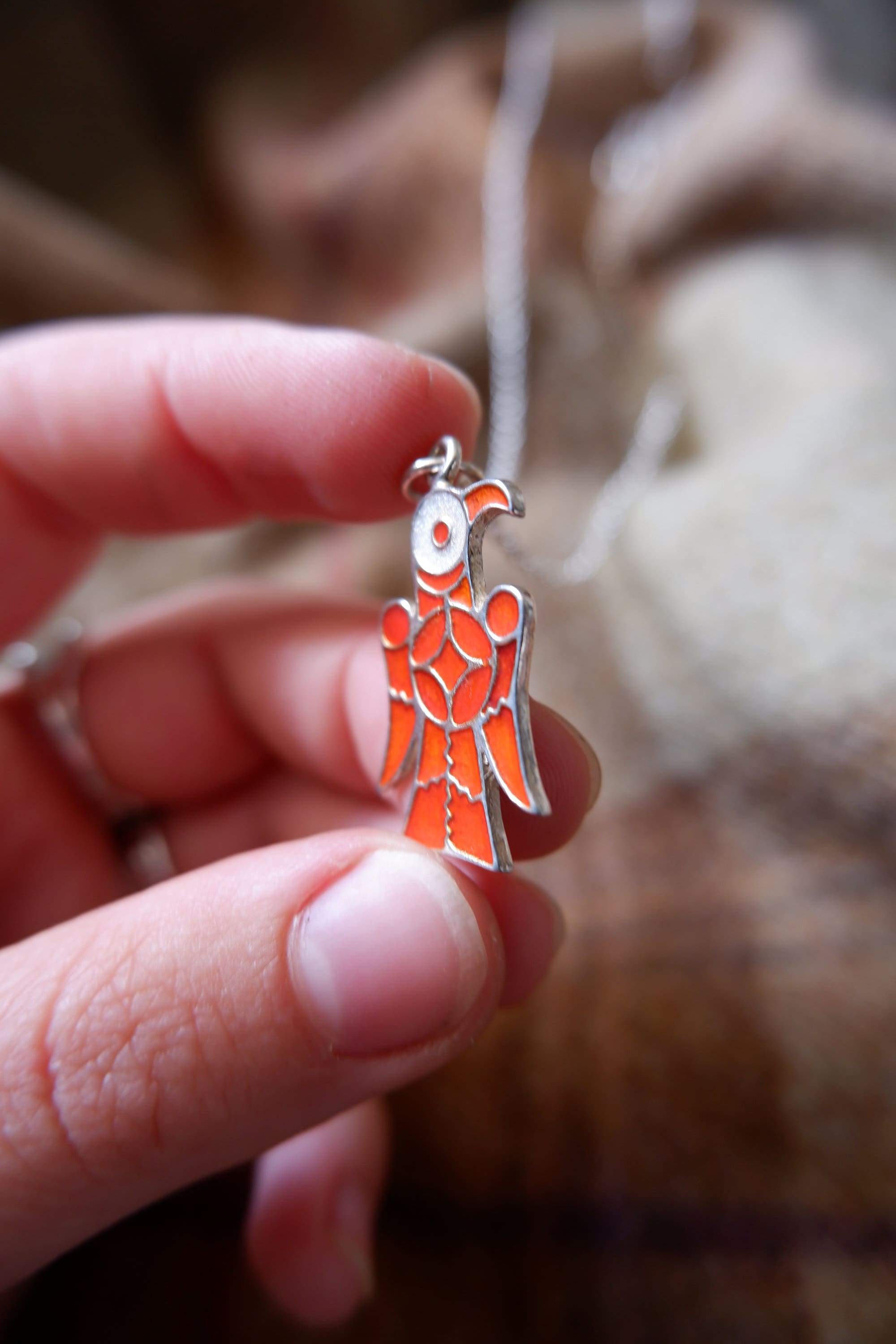 Merovingian / Germanic Raven Pendant in Sterling Silver With - Etsy