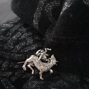 The Maeshowe Dragon Pendant or Brooch in Solid Sterling Silver - Etsy