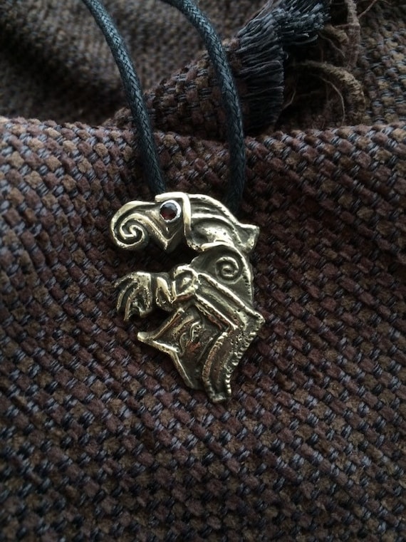 Anglo Saxon Raven Pendant Based on the Sutton Hoo Shield Mount | Etsy UK