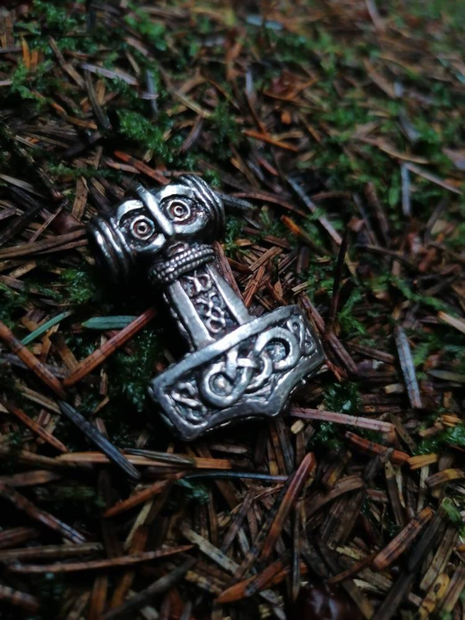 Ödeshög Mjolnir / Thor's Hammer Pendant in Sterling Silver - Etsy UK