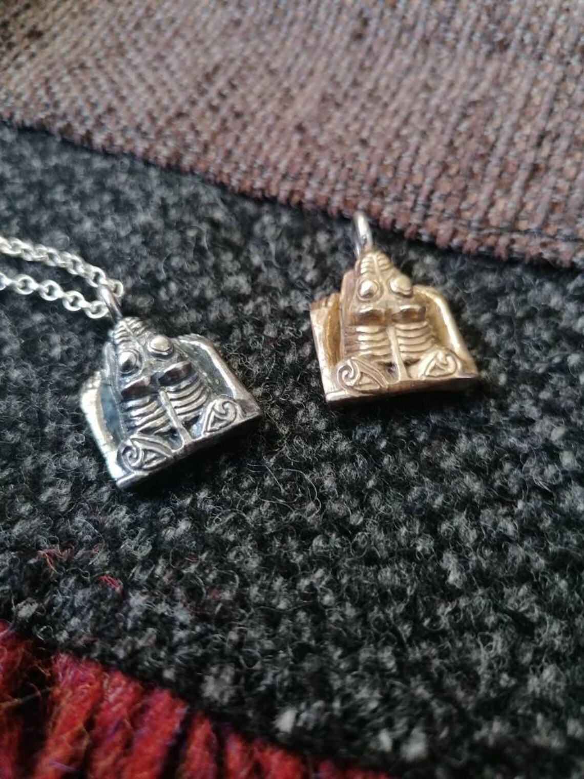 Anglo Saxon hacksilver Pendant Based on a Real | Etsy
