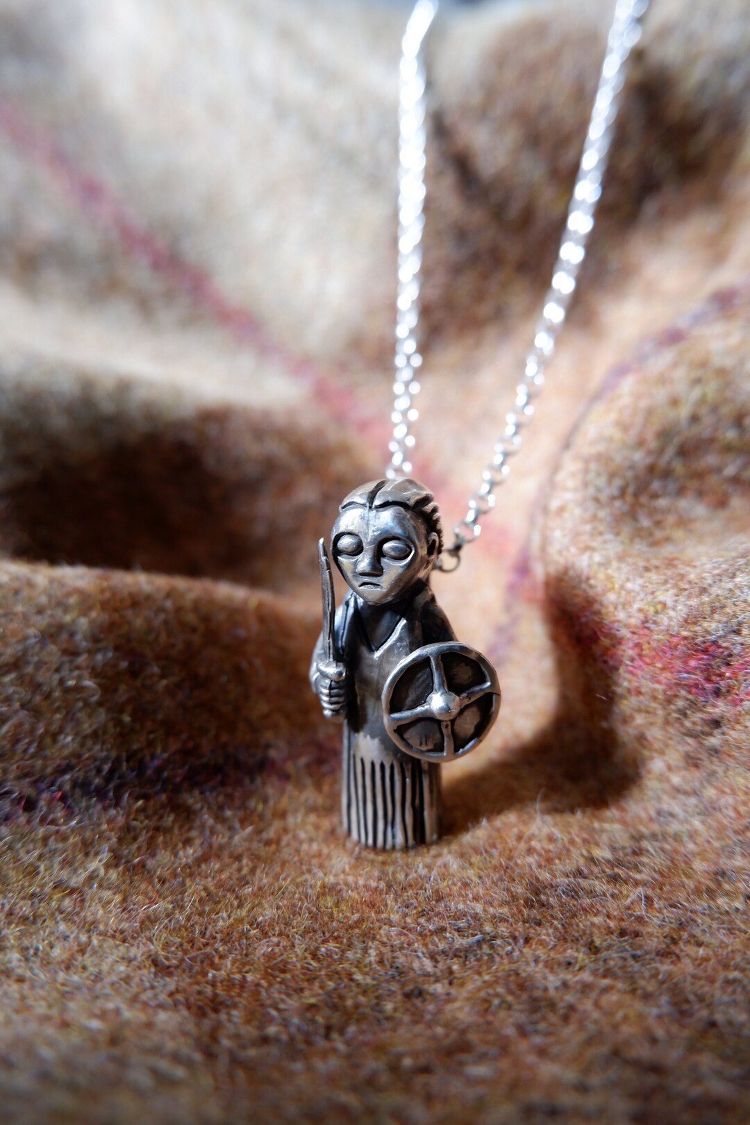 Harby Valkyrie Pendant in Sterling Silver or Bronze. - Etsy