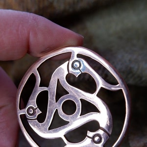Vendel Style Triskellion in Bronze or Silver - Etsy UK