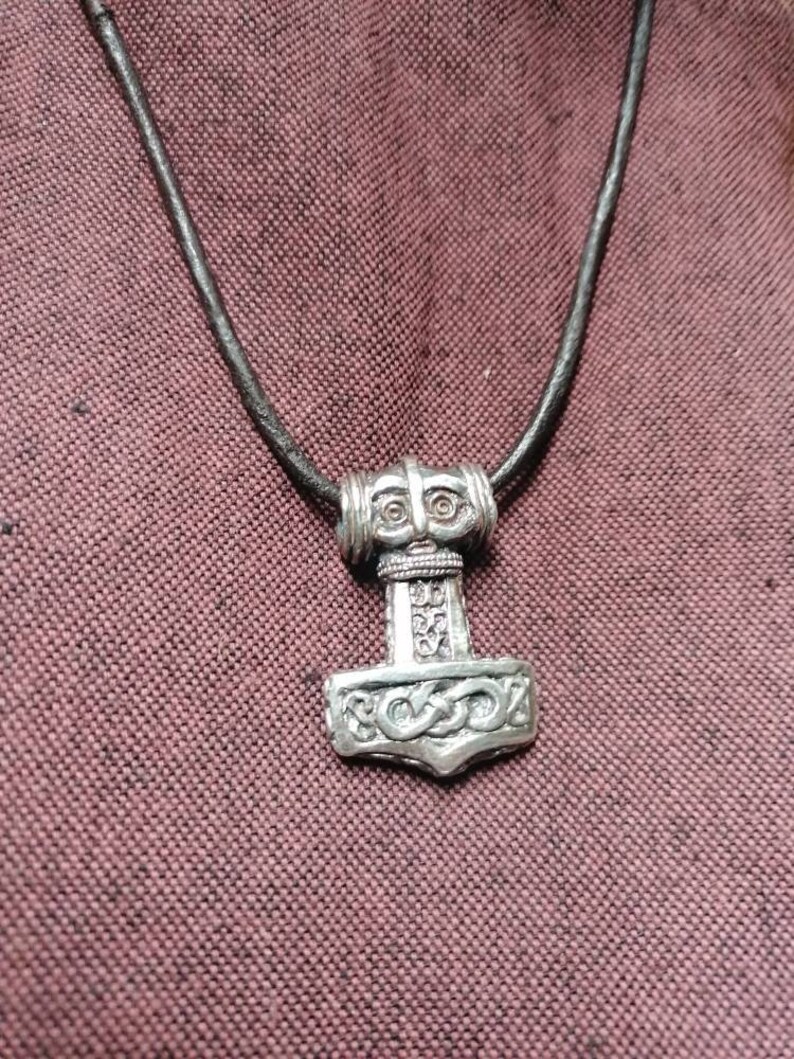 Ödeshög Mjolnir / Thor's Hammer Pendant in Sterling Silver - Etsy UK