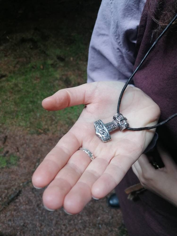 Ödeshög Mjolnir / Thor's Hammer Pendant in Sterling Silver - Etsy UK