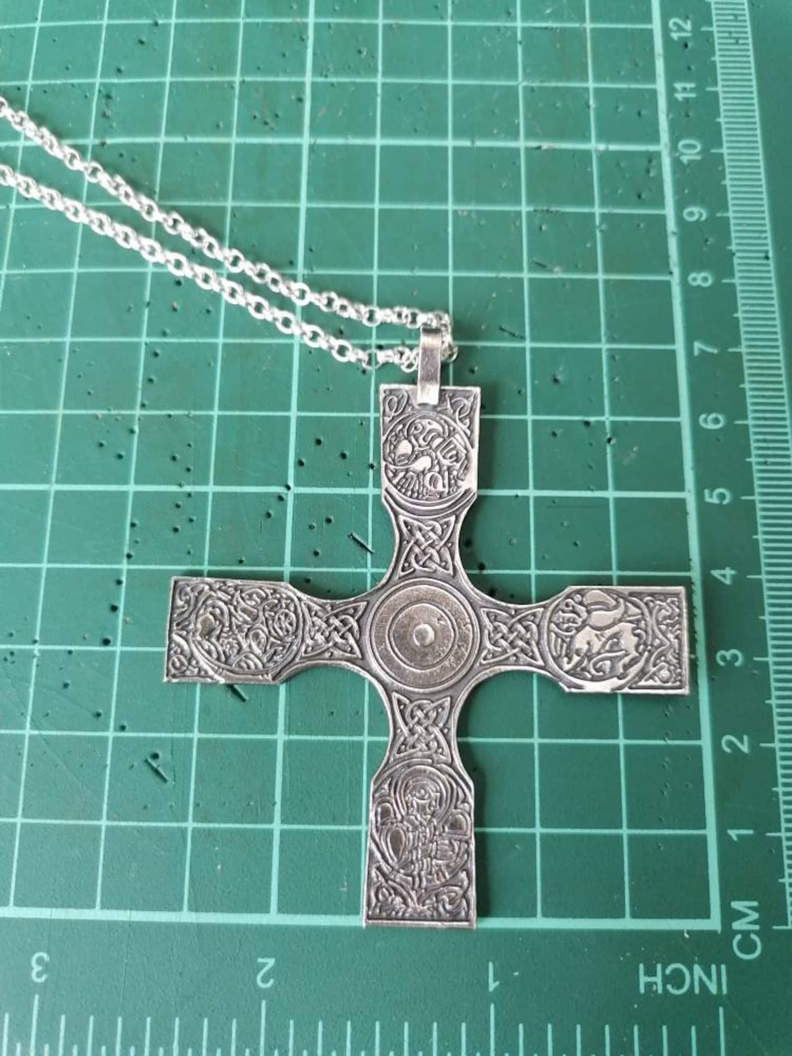 Miniature Galloway Hoard Pectoral Cross in Solid Silver. - Etsy UK