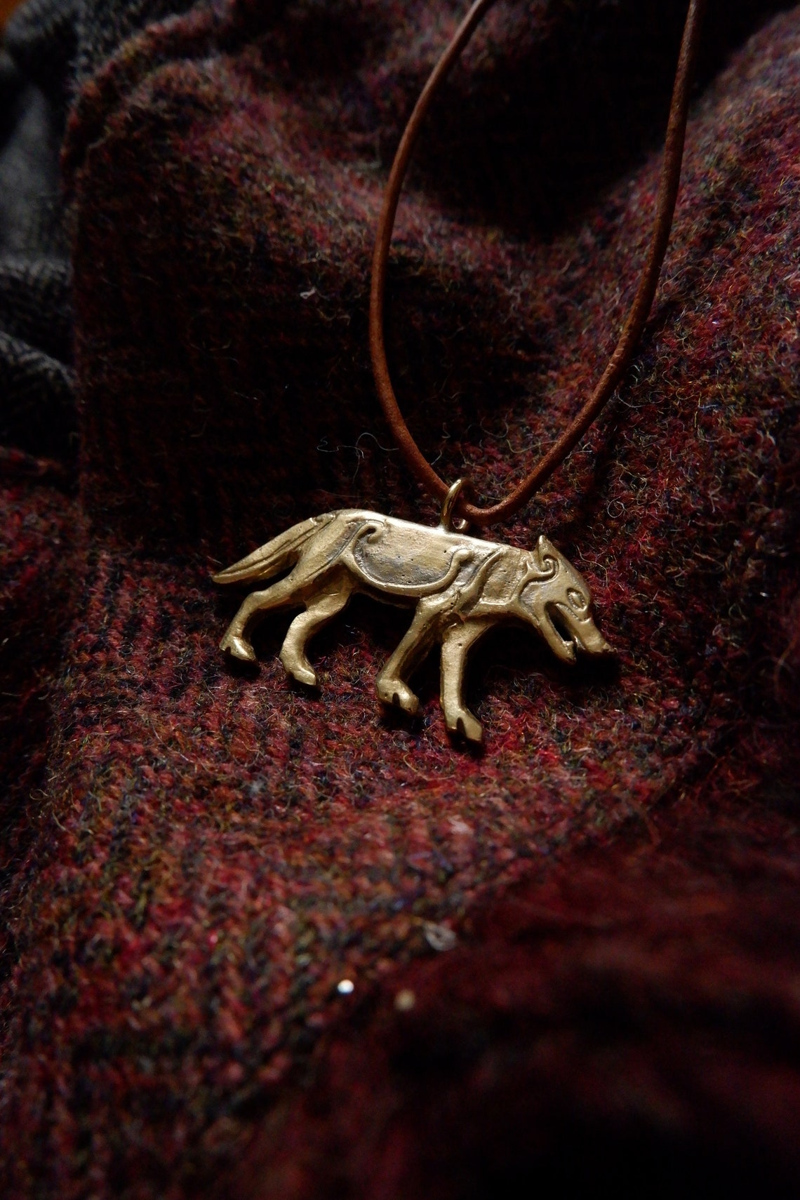 Ardross Pictish Wolf Pendant in Sterling Silver. - Etsy UK