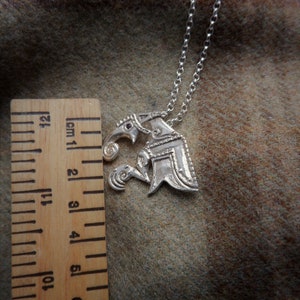 Anglo Saxon Raven Pendant Based on the Sutton Hoo Shield Mount - Silver ...