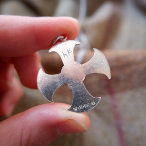 Handmade Anglo Saxon Trumpington Cross Pendant or Brooch in Bronze or ...