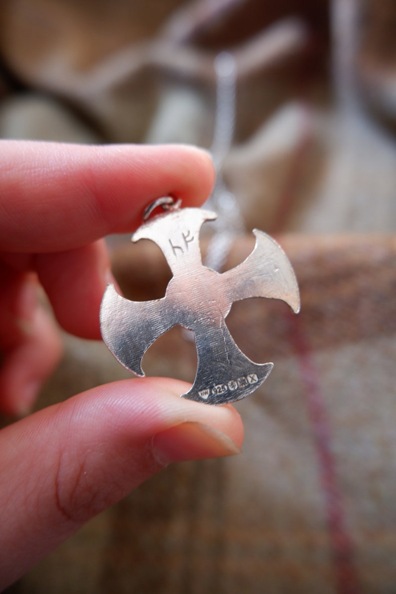 Handmade Anglo Saxon Trumpington Cross Pendant or Brooch in Bronze or ...