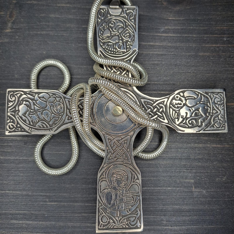 Solar Cross Pendant - Etsy