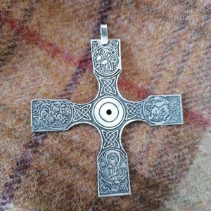 Miniature Galloway Hoard Pectoral Cross in Solid Silver. - Etsy UK