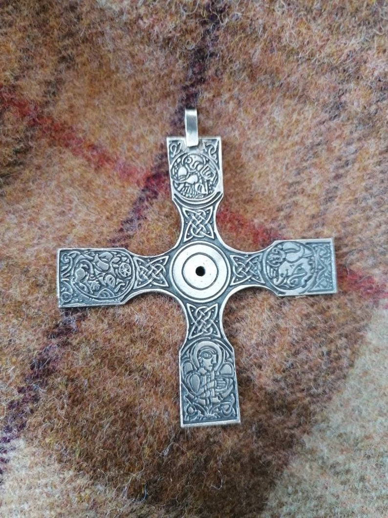 Miniature Galloway Hoard Pectoral Cross in Solid Silver - Etsy