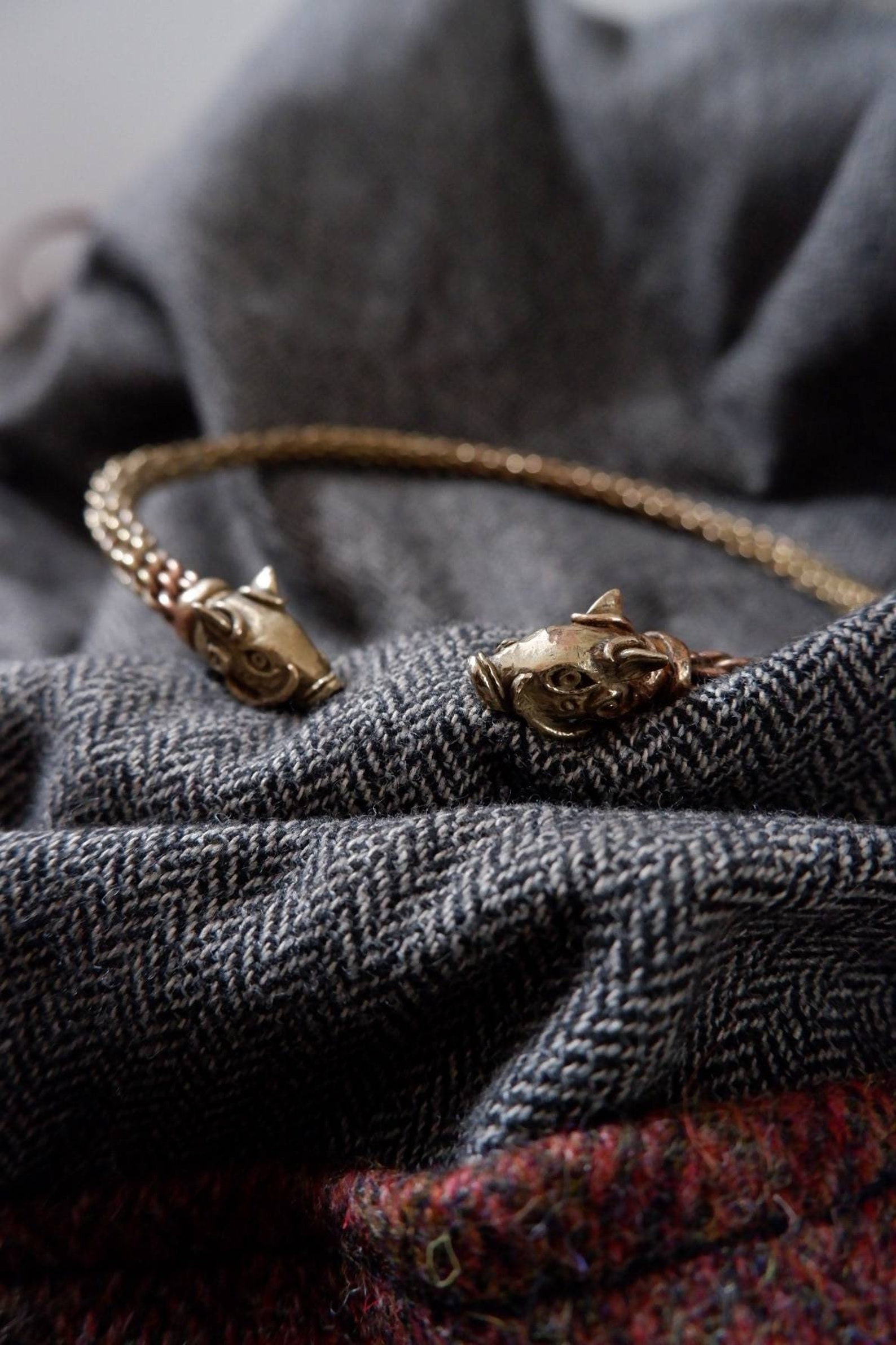 Pictish Boar Arm Ring/torc in Sterling Silver Brass or Bronze | Etsy UK