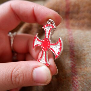 Handmade Anglo Saxon Trumpington Cross Pendant or Brooch in Bronze or ...
