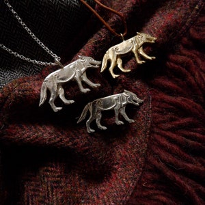 Ardross Pictish Wolf Pendant in Sterling Silver. - Etsy UK