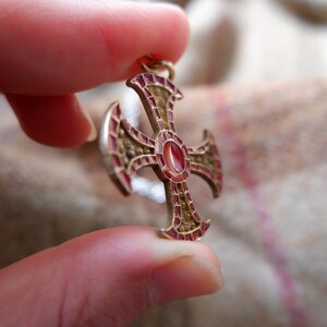 Handmade Anglo Saxon Trumpington Cross Pendant or Brooch in Bronze or ...