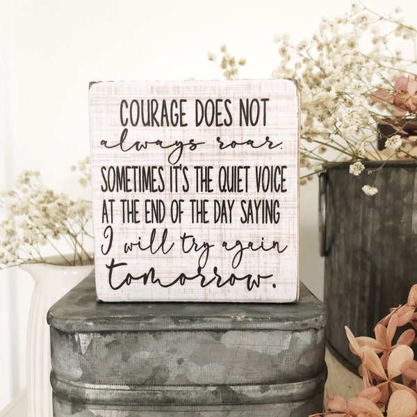 Courage Sign - Etsy