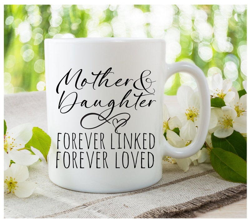 Mother & Daughter Forever Linked Forever Loved - Etsy