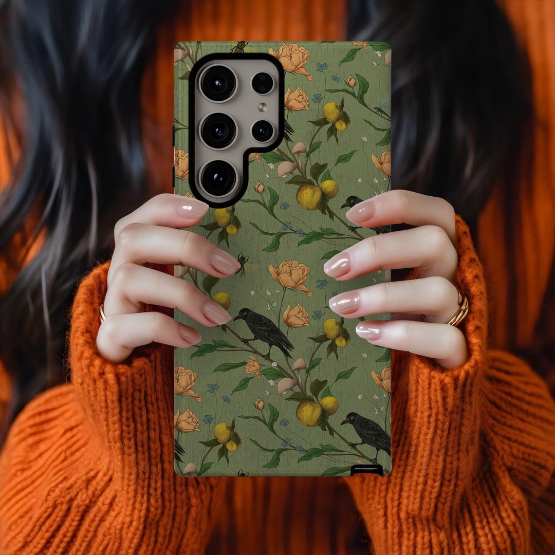 Vintage Crows Halloween Phone Case Tough Phone Cases, Protective Phone ...