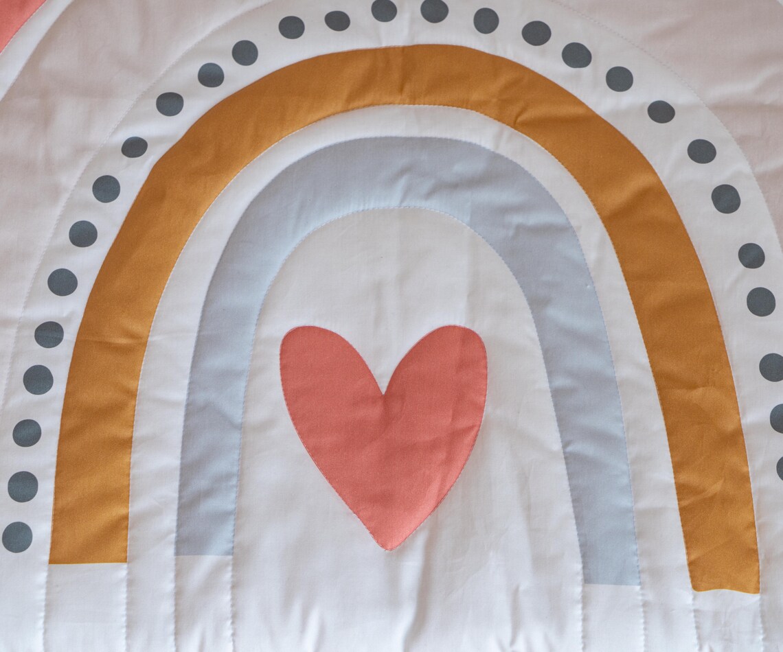 Rainbow Mat With Pillow Rainbow Nursery Pink Decor Play Mat - Etsy