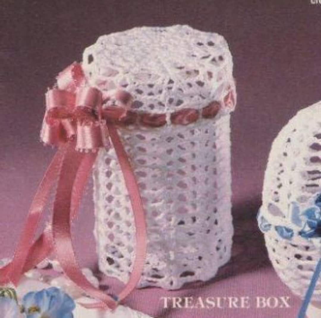 Treasure Box DIY Crochet Basket PDF Pattern Trinket Box Tutorial ...