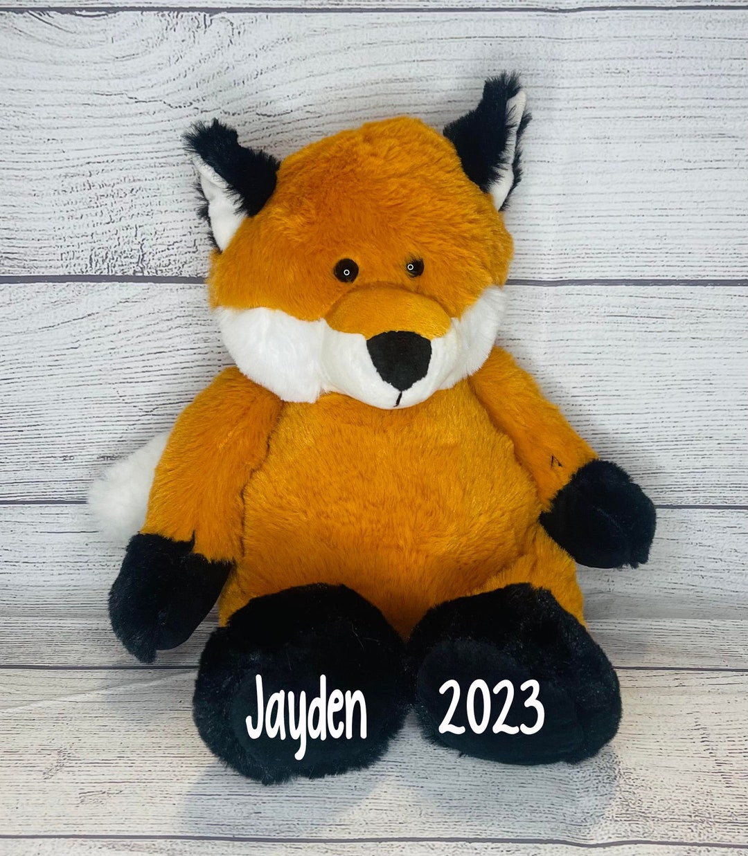 Personalized Fox-stuffed Bear-my First Teddy Bear-birthday Gift-baby ...