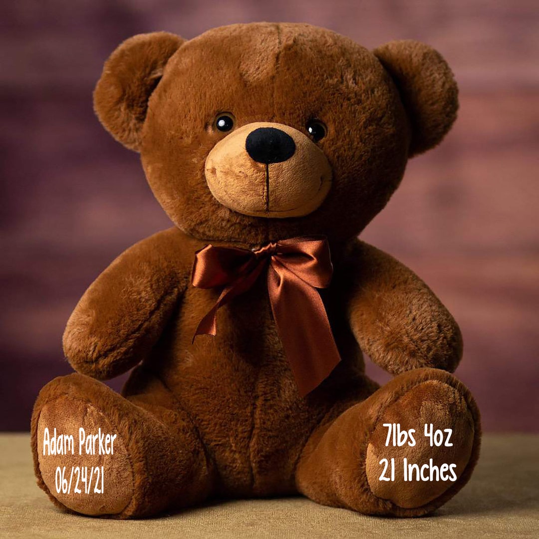 Personalized Teddy Bears-stuffed Bear-my First Teddy Bear-birthday Gift ...