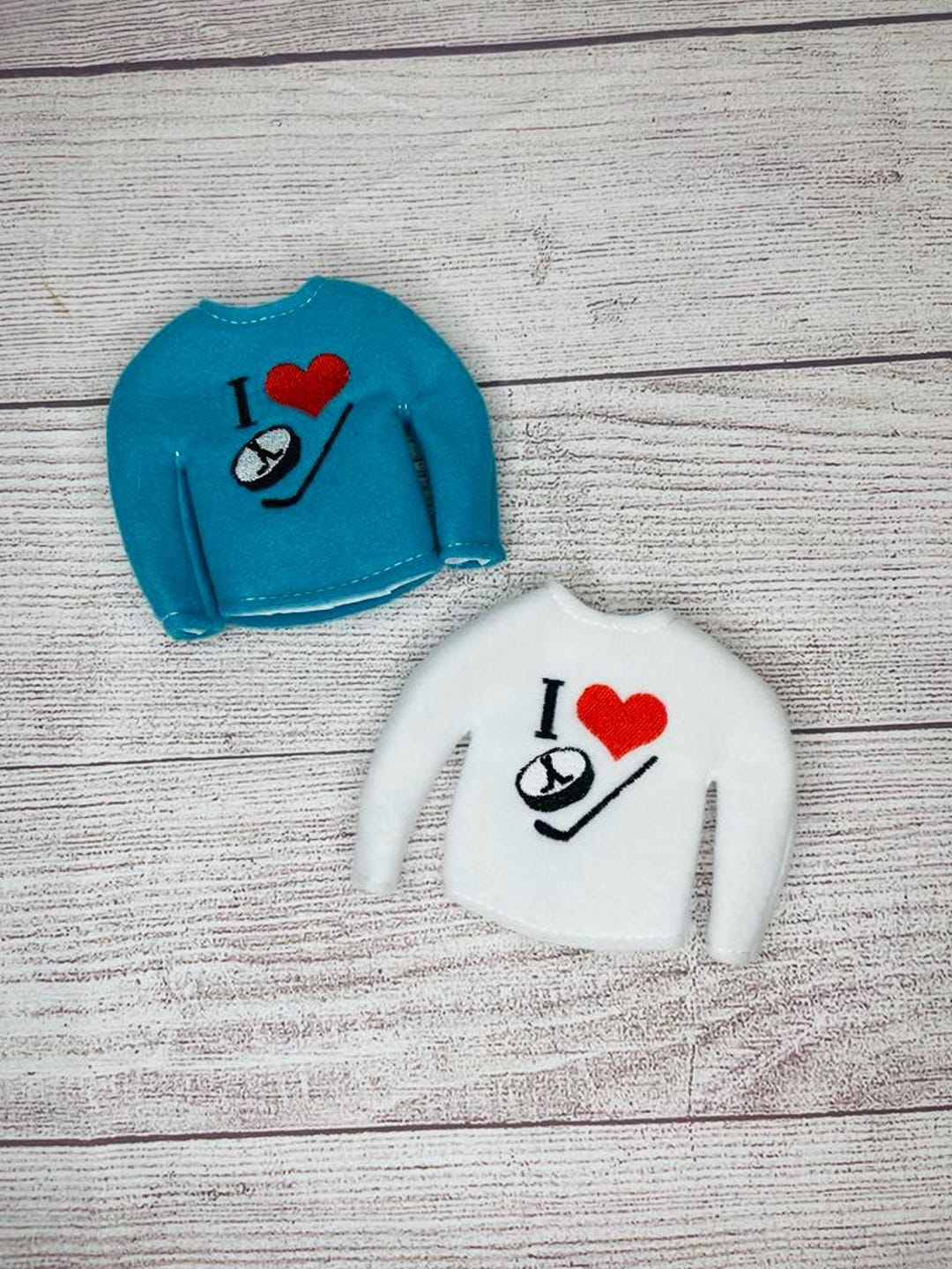 I Love Hockey Elf Sweaters -sweaters for Elves-christmas Fun-elf Doll ...