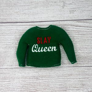 Slay Queen Elf Sweaters -sweaters for Elves-christmas Fun-elf Doll ...