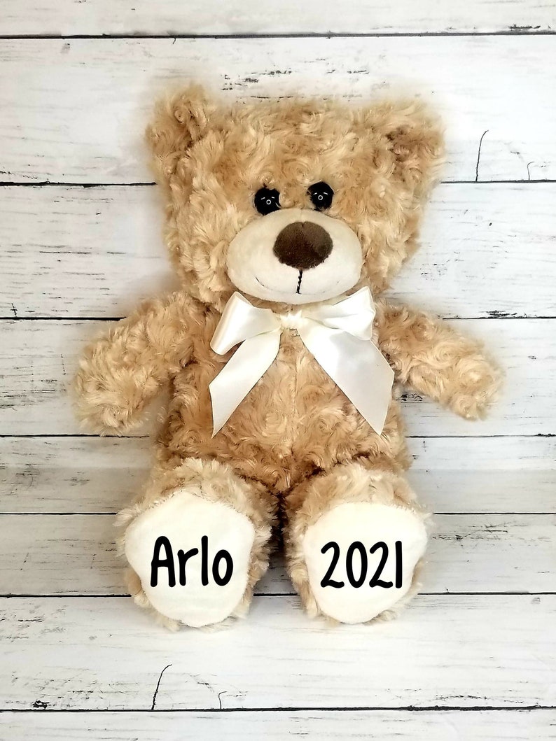 Personalized Teddy Bears-stuffed Bear-my First Teddy - Etsy