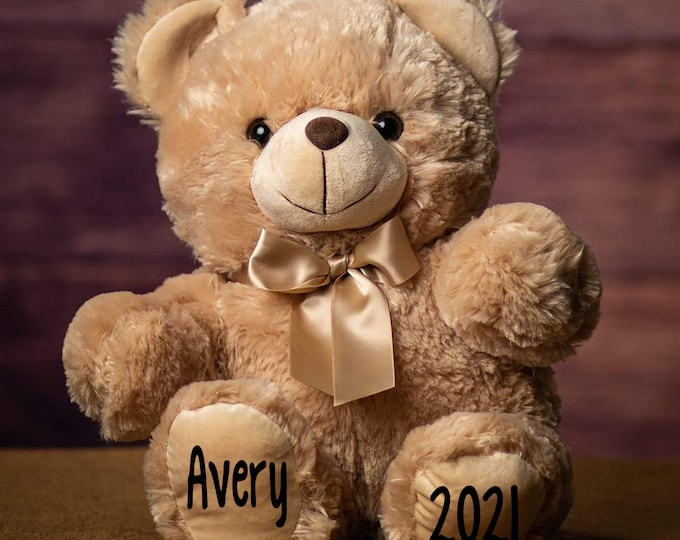 Personalized Teddy Bears-stuffed Bear-my First Teddy Bear-birthday Gift ...