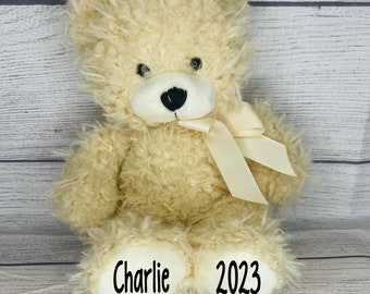 Personalized Teddy Bears-stuffed Bear-my First Teddy - Etsy