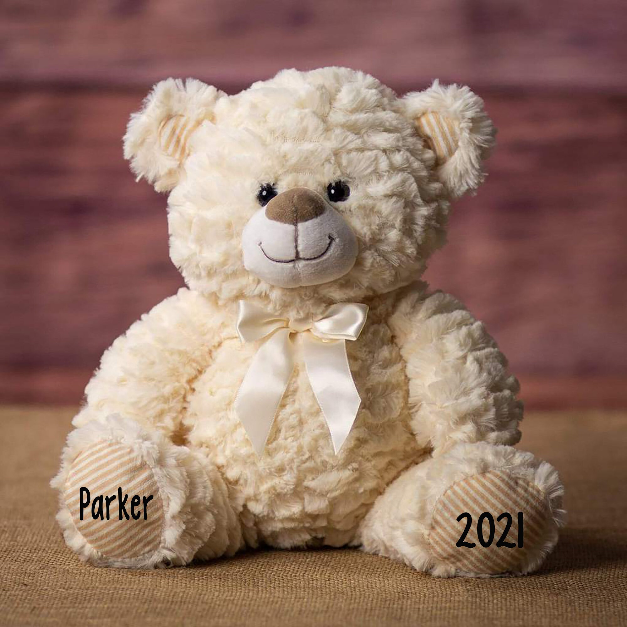 Personalized Teddy Bears-Stuffed Bear-My first teddy | Etsy