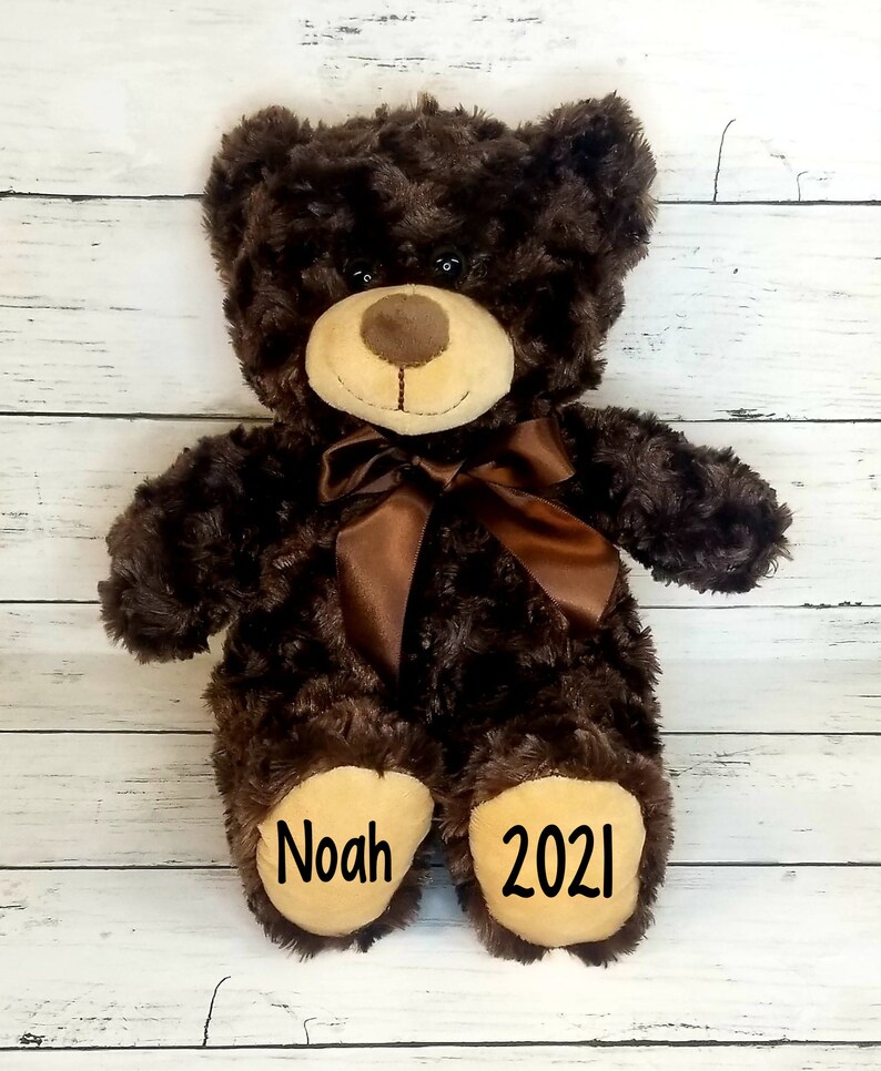 Personalized Teddy Bears-stuffed Bear-my First Teddy - Etsy