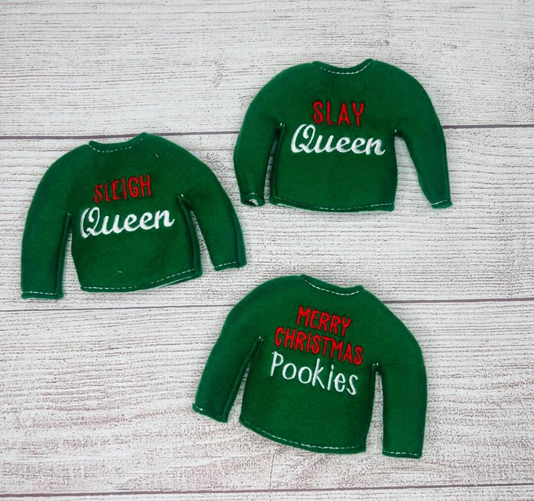 Slay Queen Elf Sweaters -sweaters for Elves-christmas Fun-elf Doll ...