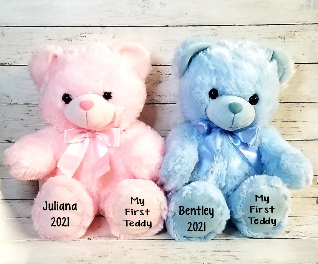 Personalized My First Teddy-18 Inches- Baby Shower Gift-birthday Plush ...