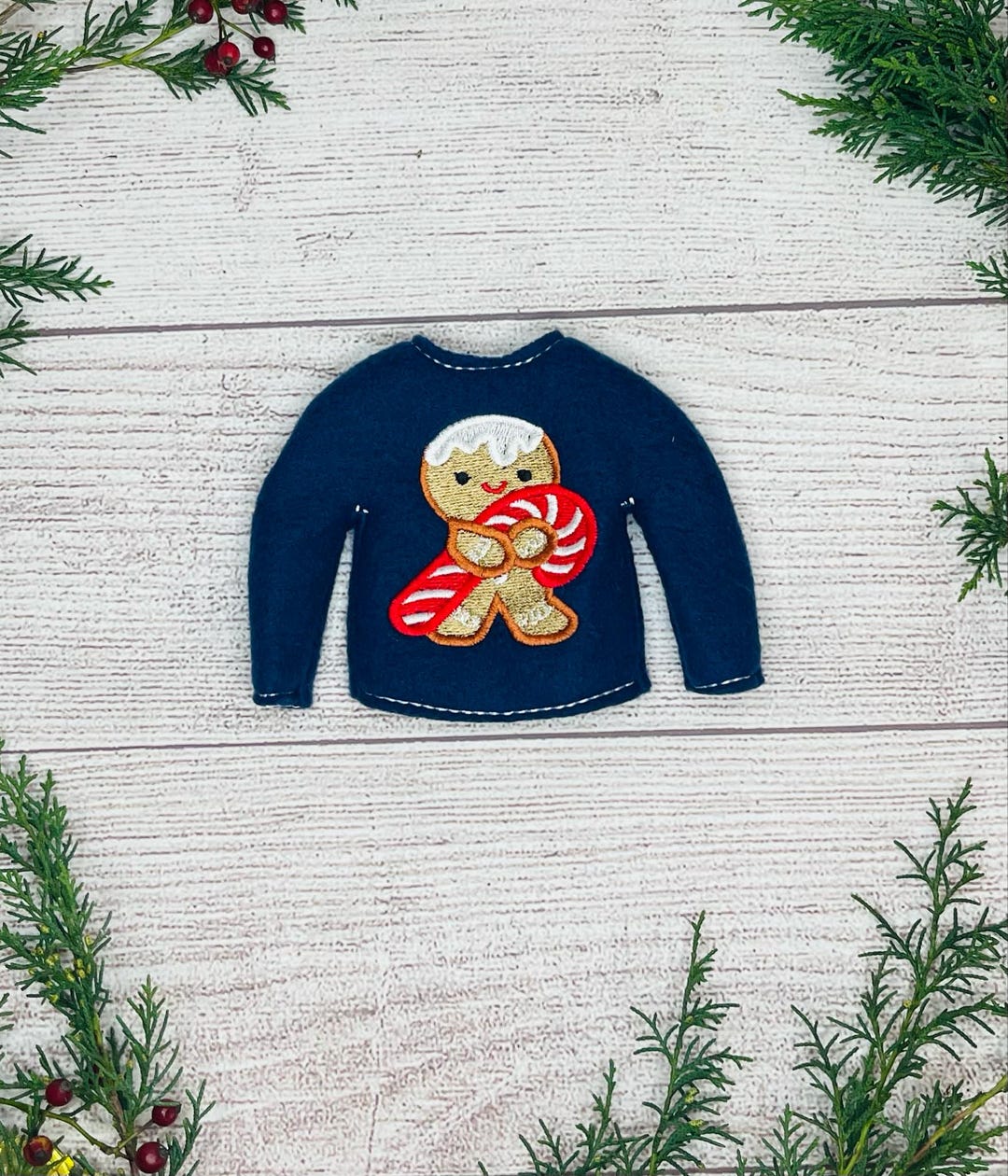 Gingerbread Man Elf Sweater-sweaters for Elves-christmas Fun-elf Doll ...