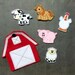 Farm Animal Finger Puppets With Barn - Etsy