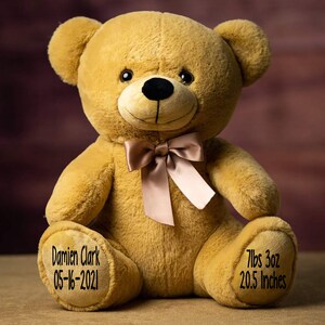 Personalized Teddy Bears-stuffed Bear-my First Teddy - Etsy