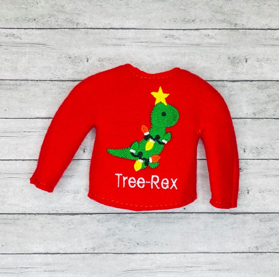 Tree Rex Dinosaur Elf Sweaters sweaters for Elves-christmas | Etsy