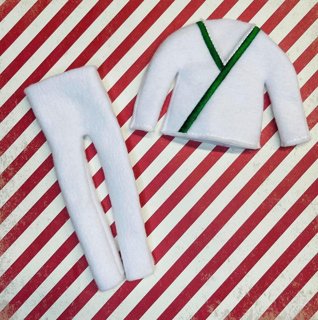 Karate Elf Sweaters -sweaters for Elves-christmas Fun-elf Doll Sweater ...