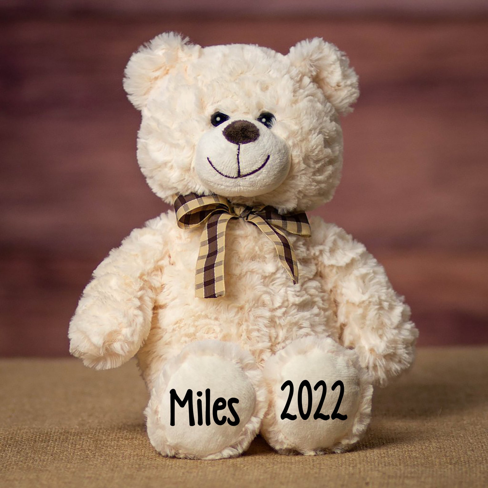 Personalized Teddy Bears-stuffed Bear-my First Teddy - Etsy
