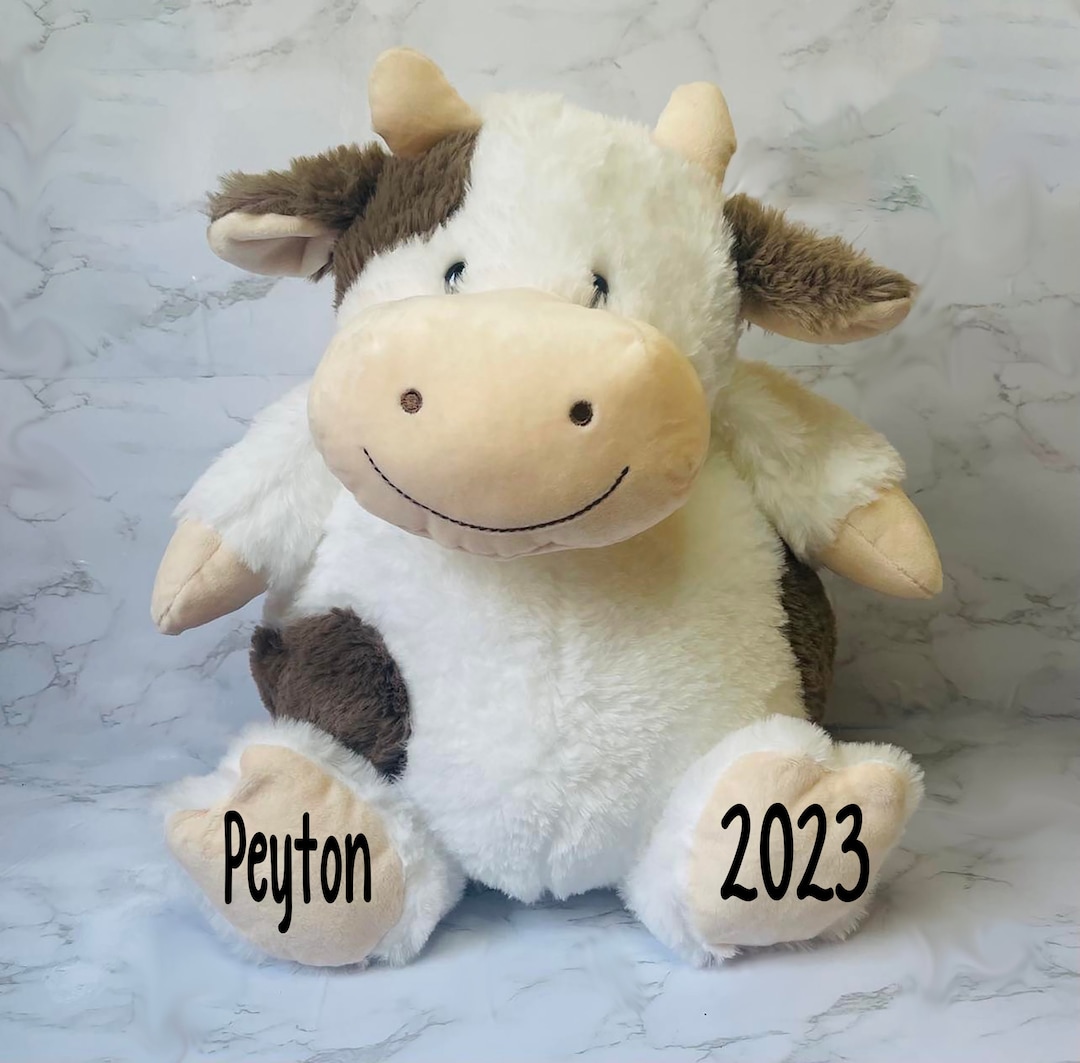 Personalized Stuffed Cow-stuffed Cow Birthday Gift easter Plush-easter ...