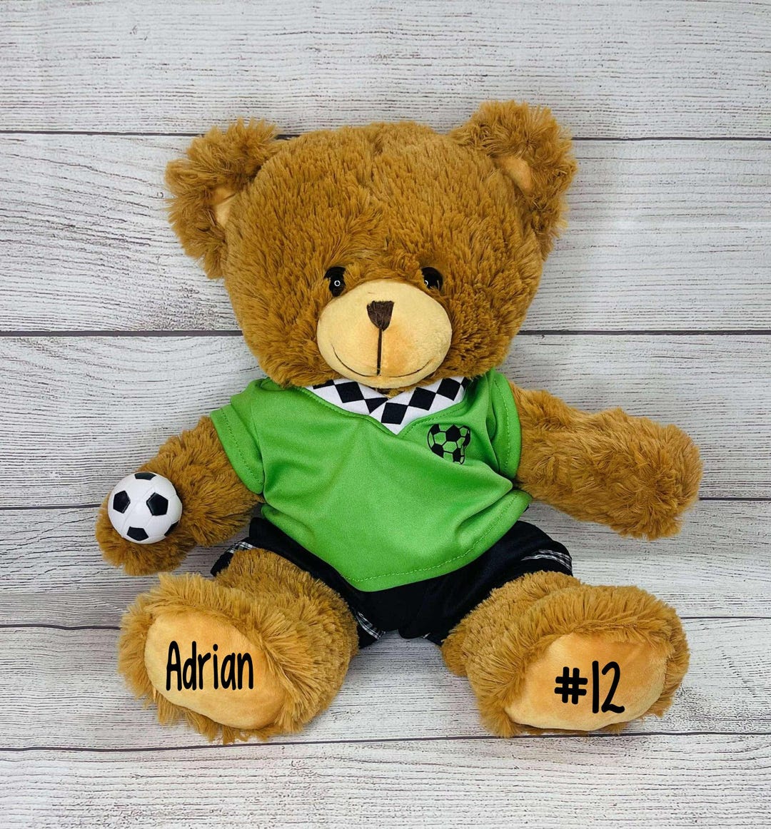 Personalized Soccer Bears-soccer Bear Birthday Present-my First Bear ...
