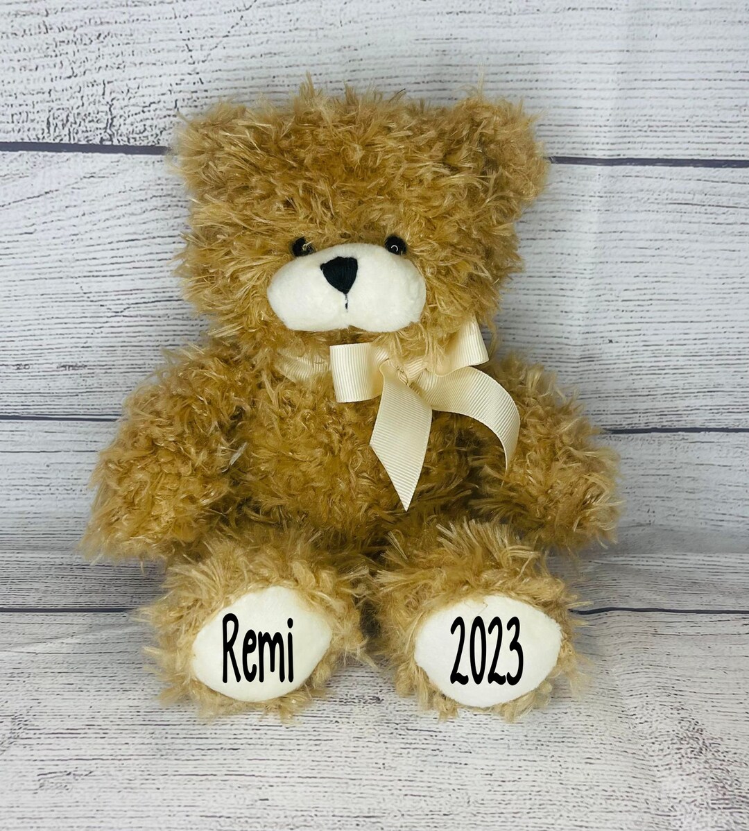 Personalized Teddy Bears-stuffed Bear-my First Teddy - Etsy
