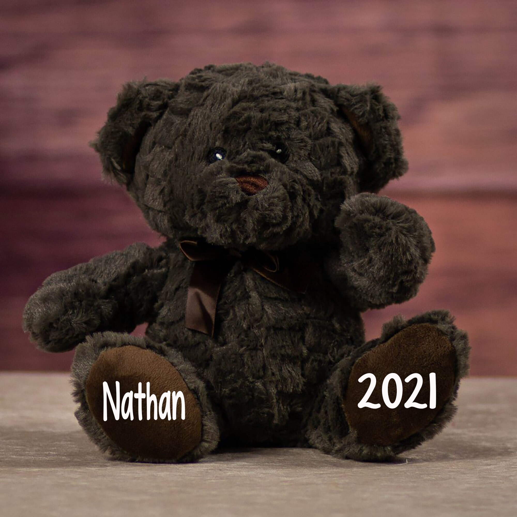 Personalized Teddy Bears-stuffed Bear-my First Teddy - Etsy