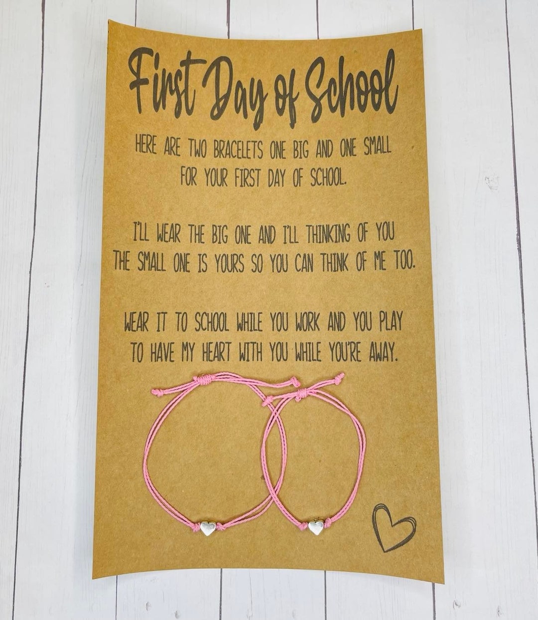 First Day of First Grade-back to School Bracelets-mommy and Me-matching ...