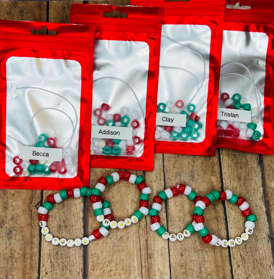 Personalized Bracelet-christmas Party Favors-christmas Class Party ...