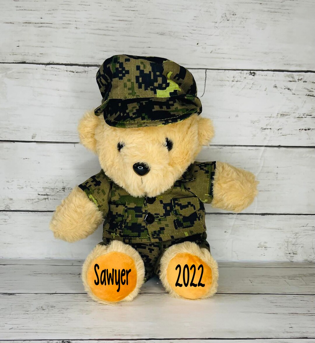 Personalized Military Bear-military Birthday Bear-military Memory Bear ...